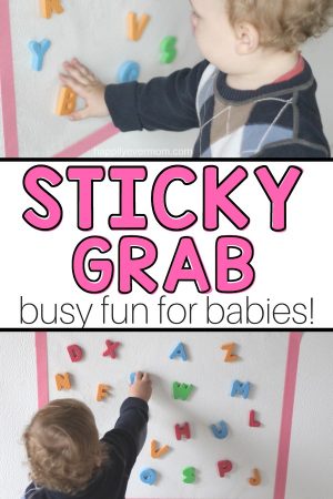 Sticky Grab: A Fun Activity for Baby that You Can Set Up in Minutes!